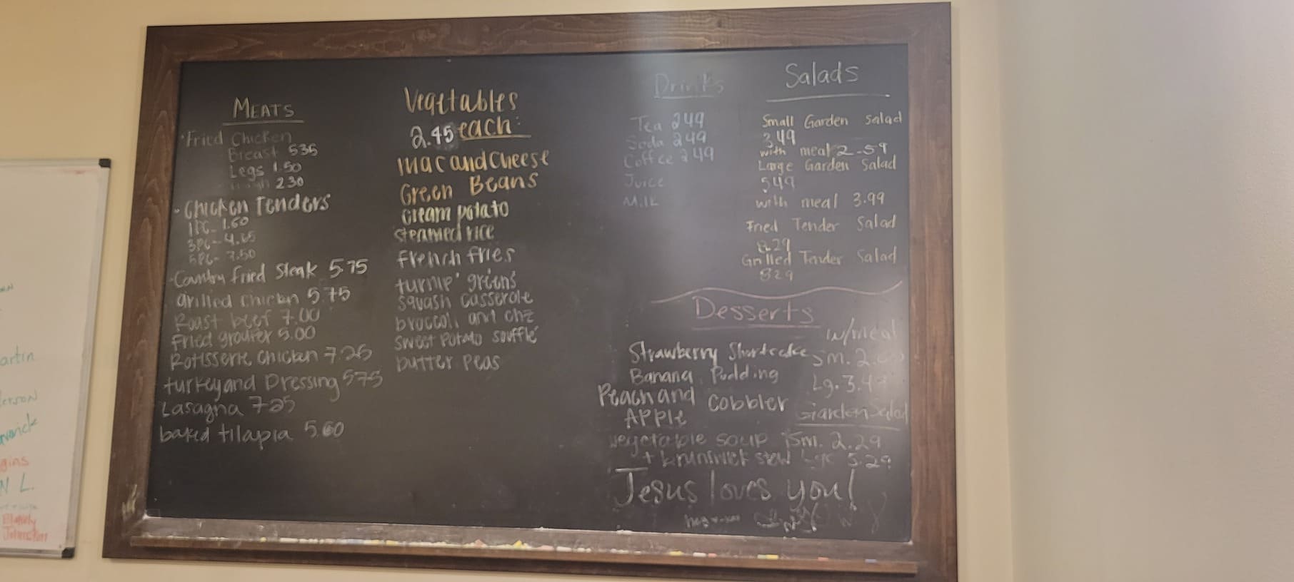 Longstreet Cafe MENU (update February 2025)